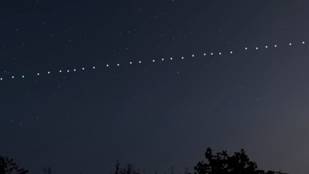 Starlink Satellite Train Explained Decoding The Linear Formation In Starlink Satellite Train Explained Decoding The Linear Formation In